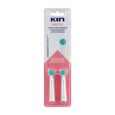 CEPILLO DENTAL ELECTRICO RECAMBIO KIN SENSITIVE 2 U - Laboticaweb
